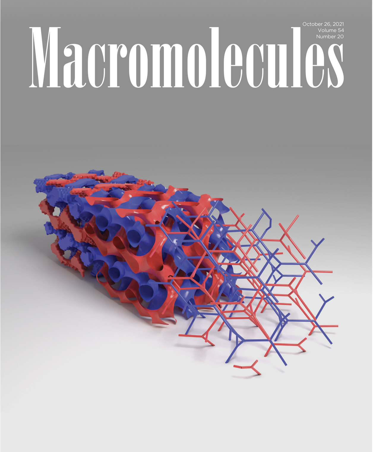 Our publication has been selected for the cover of Macromolecules
